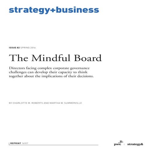 The mindful board | PDF