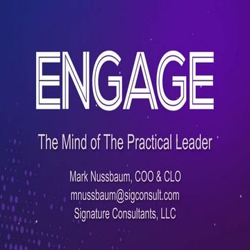 The Mind of The Practical Leader - Mark Nussbaum | PPT