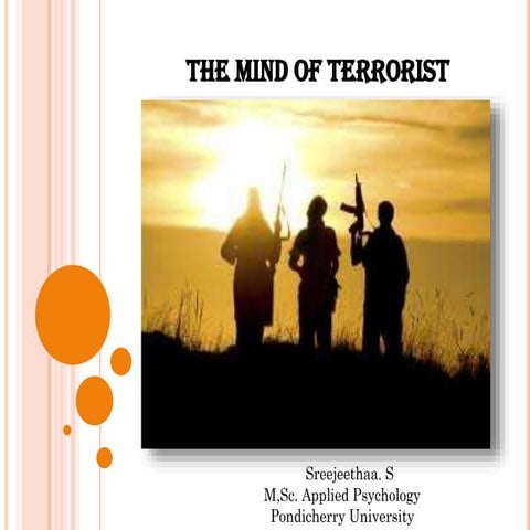 The mind of terrorist | PPTX