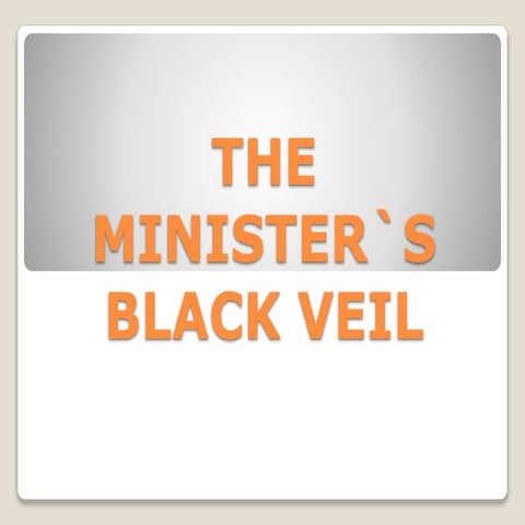 The Minister´s Black Veil | PPT