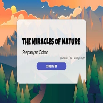 The miracles of nature | PPT