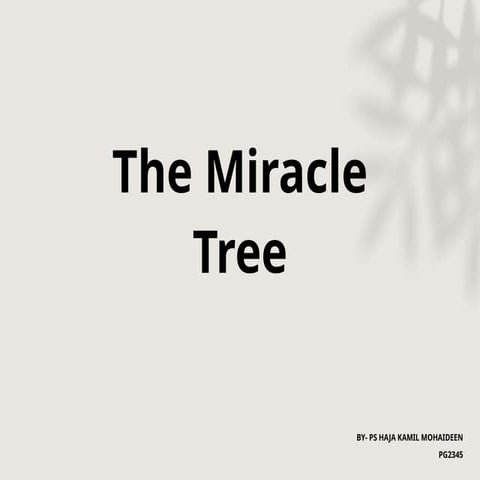 Moringa "The Miracle Tree"(By products and Value added products) | PPTX