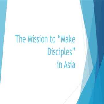 the The Mission to “Make Disciples”.pptx
