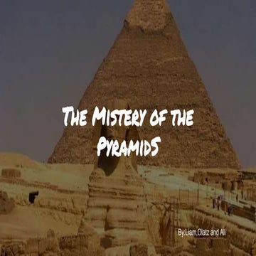 The mistery of the pyramids | PPT