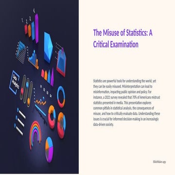 Misuses of statistics | PPTX