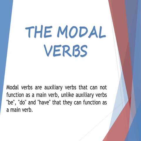 The modal verbs - ALL IN ENGLISH | PPTX