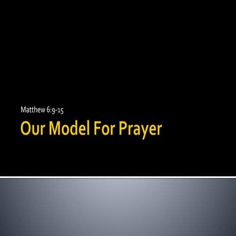 The Model Prayer - Matthew 6:9-15 | PPTX