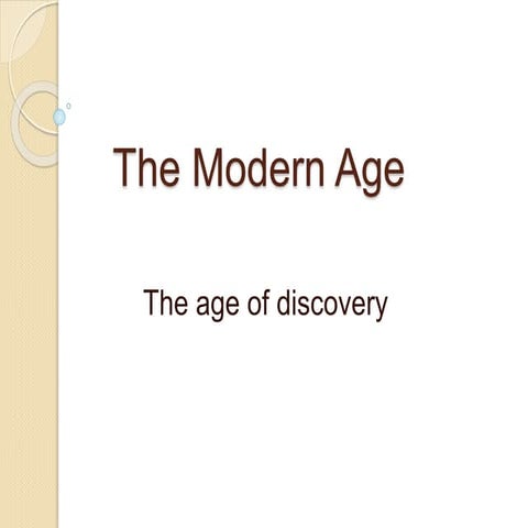 The modern age session 6 | PPT