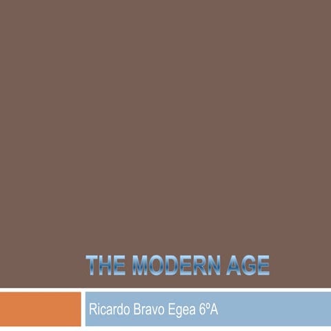 The modern age tema 14 science | PPTX