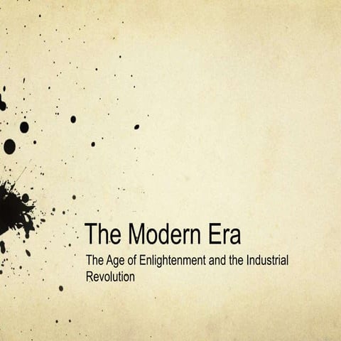 An Introduction to the Modern Era | PPTX