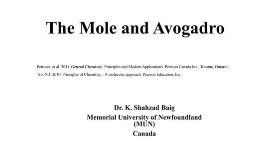 Class XI Chemistry - Mole Concept | PPTX | Chemistry | Science