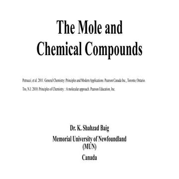 The mole and chemical compounds | PPTX