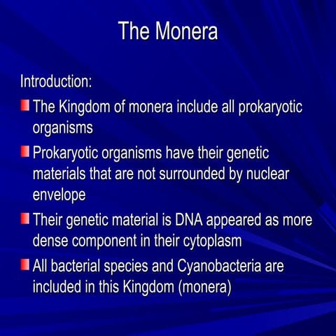 The monera | PPT | Biological Sciences | Science