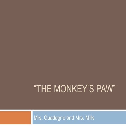 The Monkey's Paw- Active Reading | PPTX