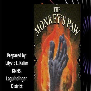 The Monkey's Paw Powerpoint Presentation | PPT
