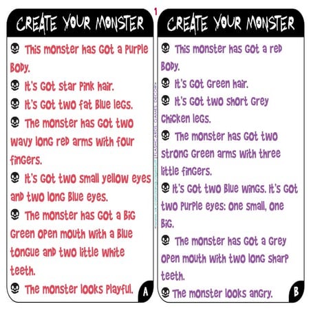 The monster wanted_activity | PPT