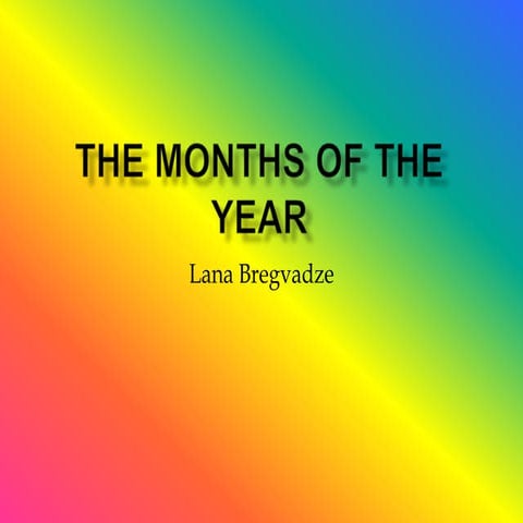 The months of the year | PPT
