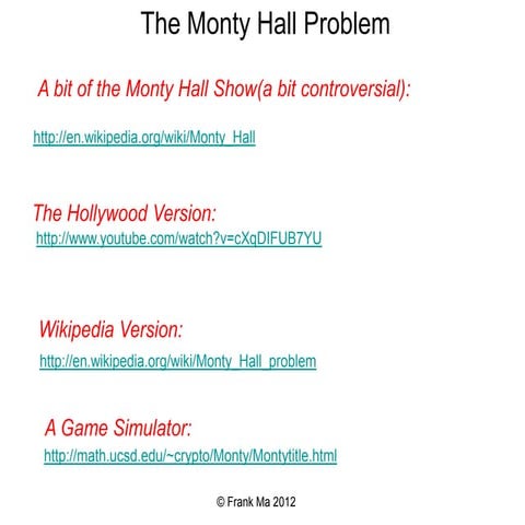 The monty hall-problem | PPTX