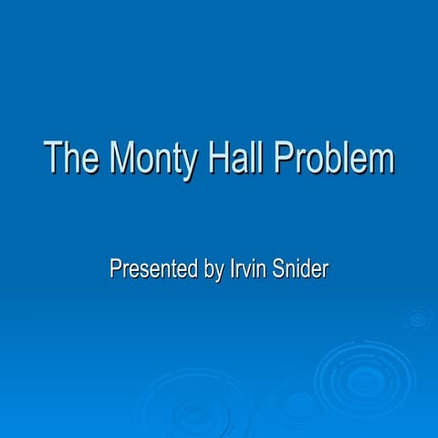 The Monty Hall Problem | PPT