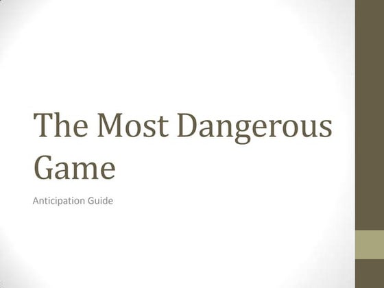 Most dangerous game_-_map | PPT