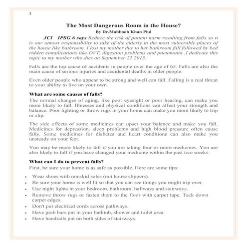 Senior Safety Tips | PDF
