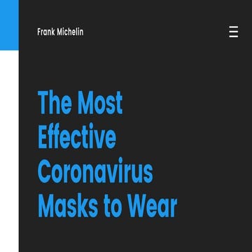 The Most Effective Coronavirus Masks to Wear | PPT