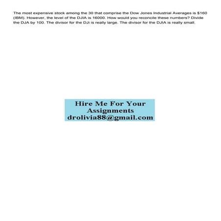 The most expensive stock among the 30 that comprise the Dow .pdf