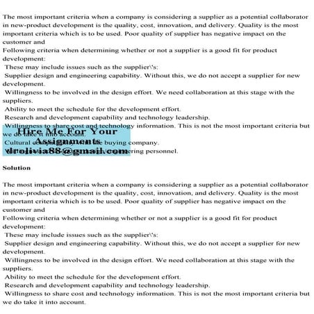 The most important criteria when a company is considering a supplier.pdf