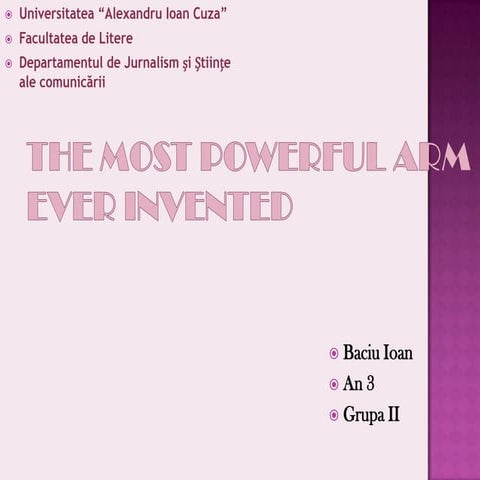 The most powerful arm | PPTX