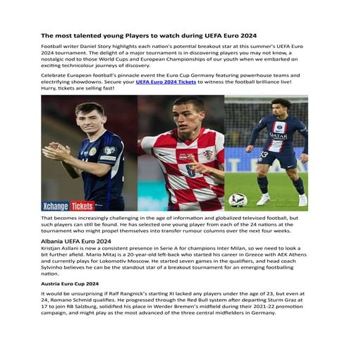 The most promising young Players to watch during Euro 2024.docx