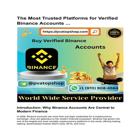 The Most Trusted Platforms for Verified Binance Accounts ....pdf