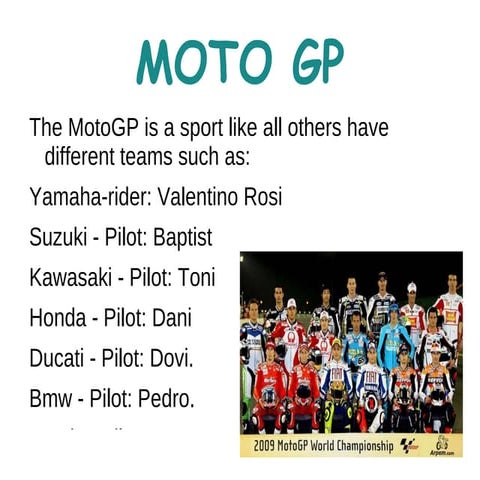 The motogp | PPT