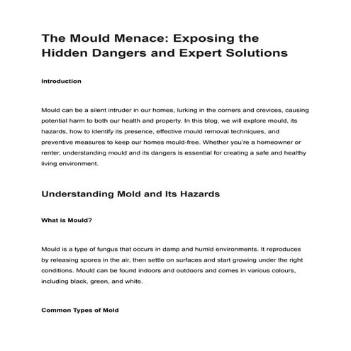 Lidl mold prevention guidance version 1 19_aug2016 | PDF