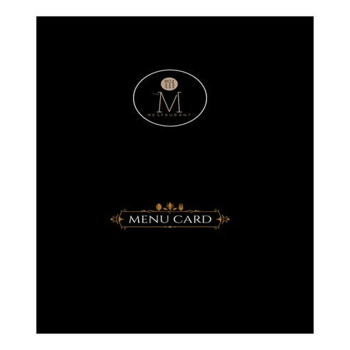 The m restaurant fine dine menu | PDF | Bars & Restaurants | Attractions
