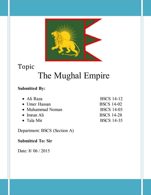 Ppt on mughal empire | PPTX