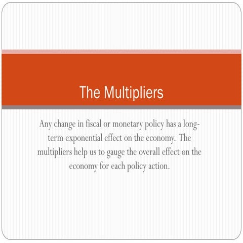 The Multipliers | PPT