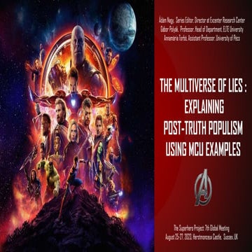 The Multiverse of Lies - Explaining post-truth populism using MCU ...