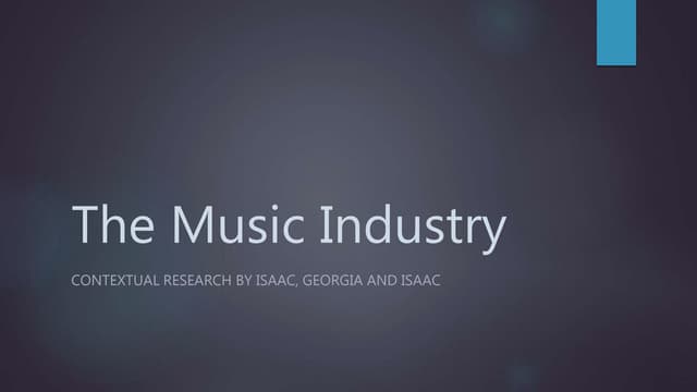 Structure of a major record label
