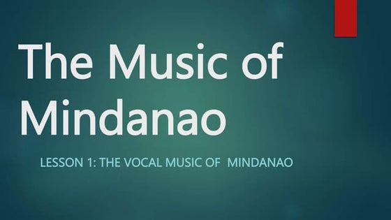 Music 7 Music of MIMAROPA | PPT