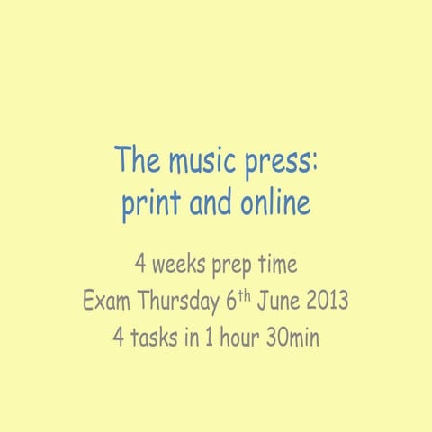 The music press key concepts | PPT