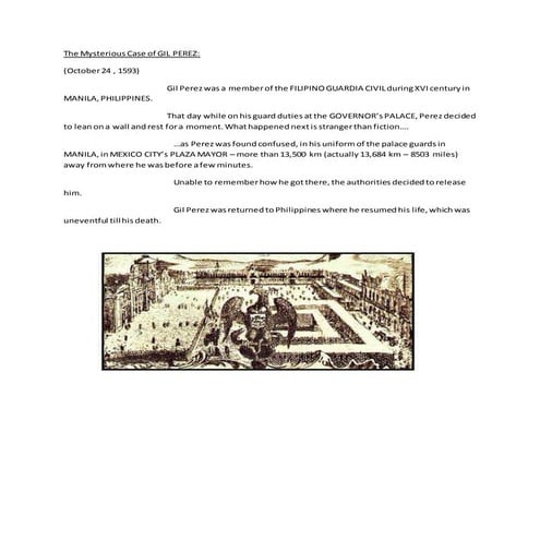 The Mysterious Case of GIL PEREZ | DOCX
