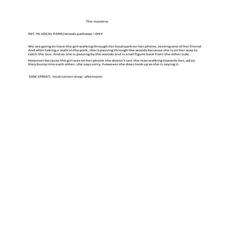 The mystery script | DOCX