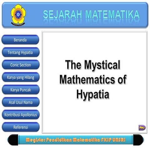 The mystical mathematic of Hypatia | PPT