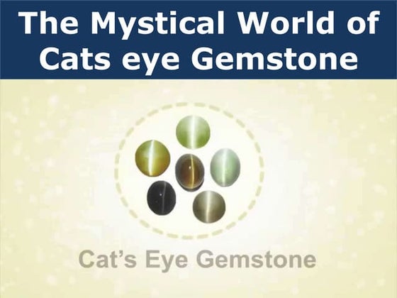 How To Identify Original Cats Eye Gemstone | PPTX | Skin Care | Beauty