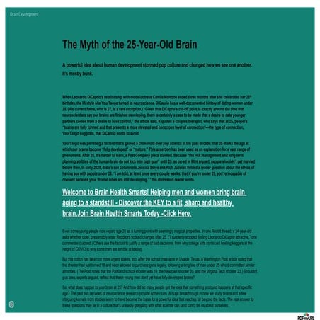 The Myth of the 25-Year-Old Brain.pdf | Brain and Nervous System ...