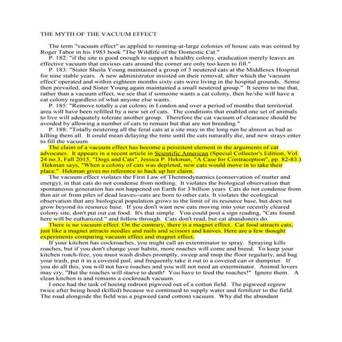 The Myth of the Vacuum Effect by Yvretta Carus | PDF