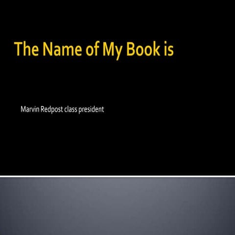 The name of my book is | PPT