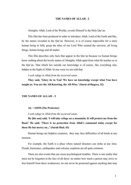 Reflections on The Holy Quran | PDF