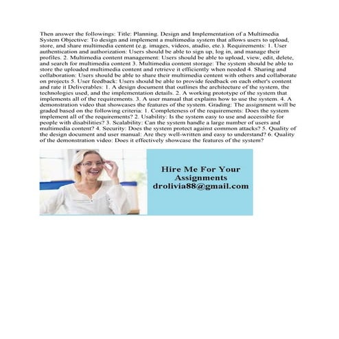 Then answer the followings- Title- Planning- Design and Implementation.pdf