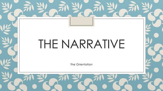 Personal narrative | PPT